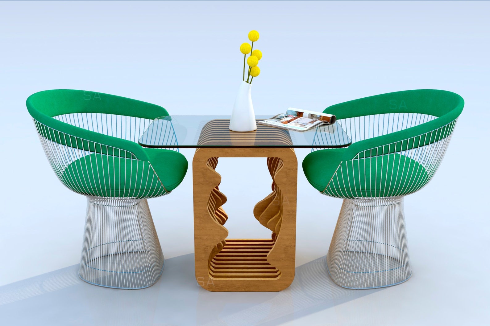 Parametric Coffee Table Digital File Modern Table Plan File - Etsy