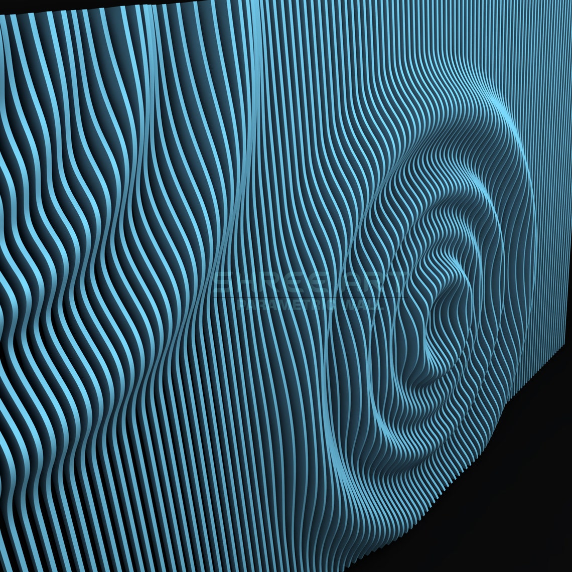 Parametric Wall 03 Unique Decorative Two Water Droplets Wall - Etsy