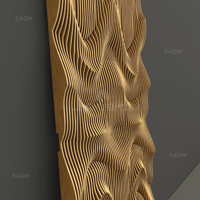 Parametric Wall 09 Unique Decorative Wave Wall for Your Home - Etsy