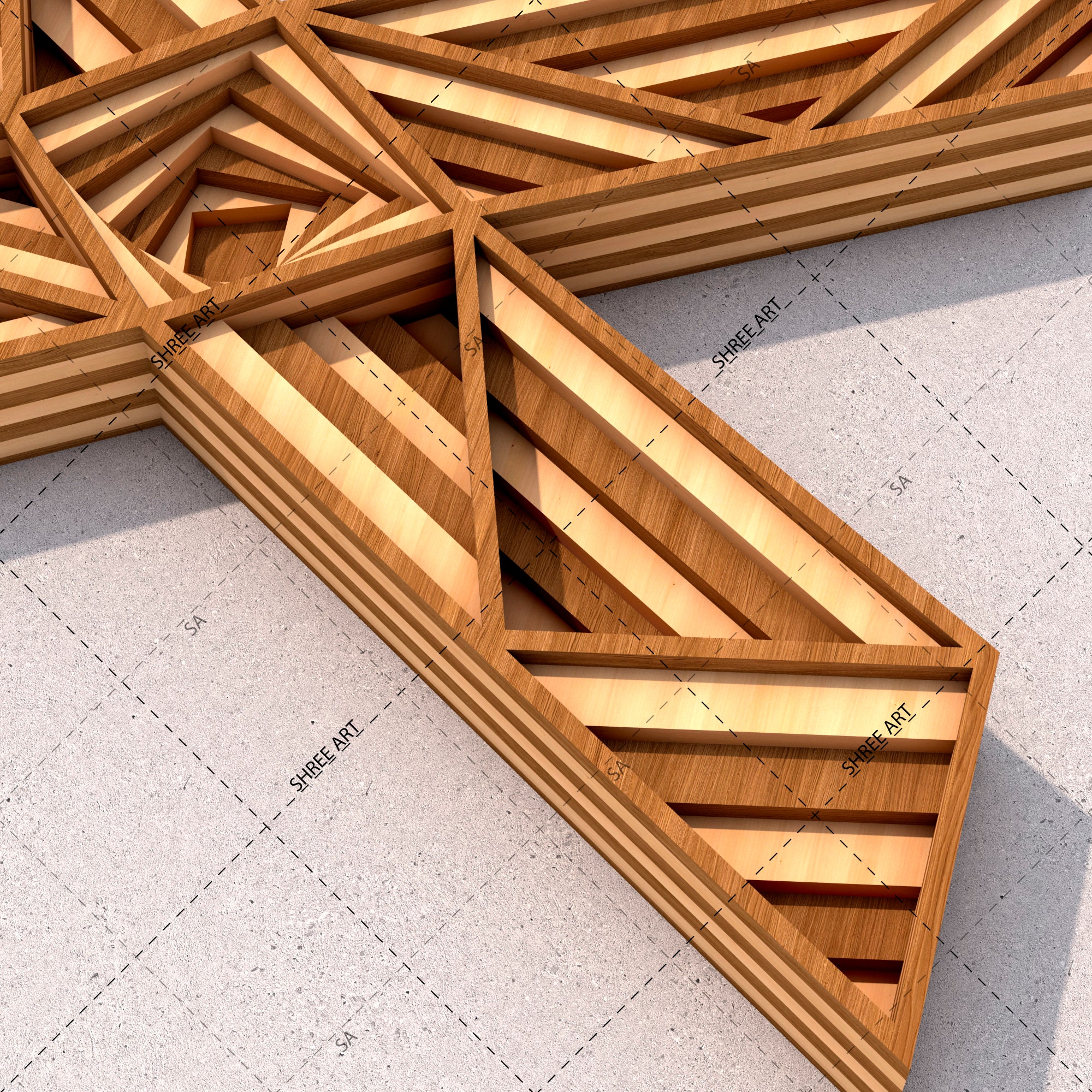 Letter X Laser Cutting Multilayered 3D Geometric Design DXF - Etsy