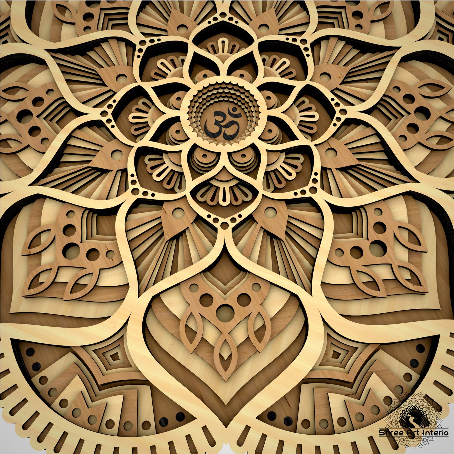 Dtfma08-multilayer Laser Cut DXF Design File, Hanging Wall Art SVG File ...