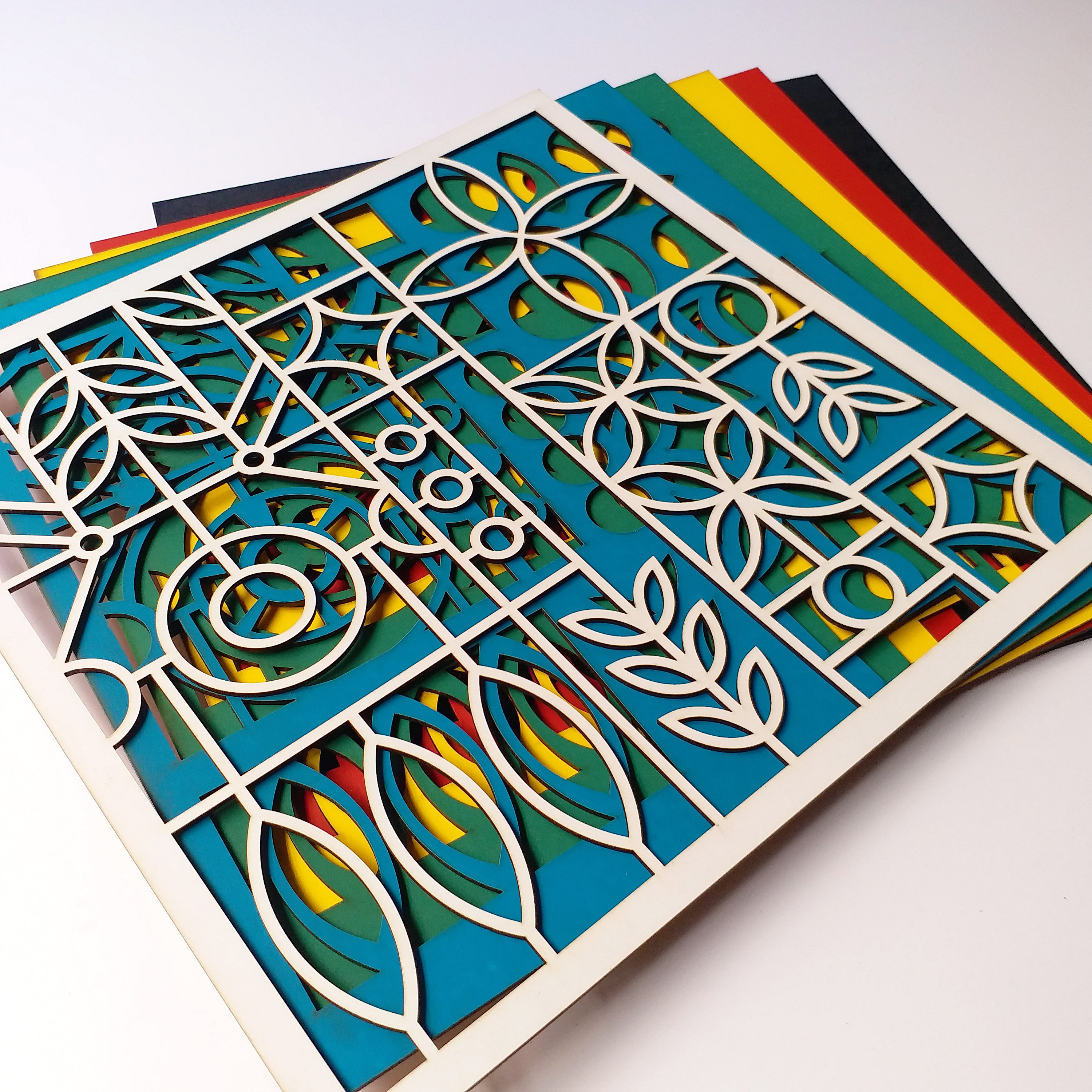 Dtfma23-beautiful Abstract Multilayer Art for Laser Cut Wall - Etsy UK