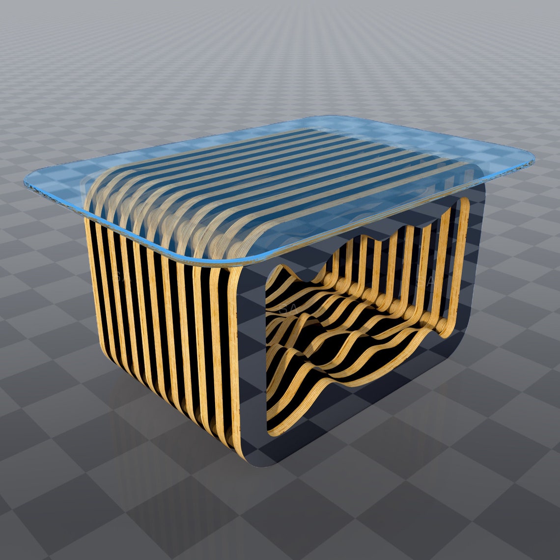 Parametric Coffee Table Digital File Modern Table Plan File - Etsy