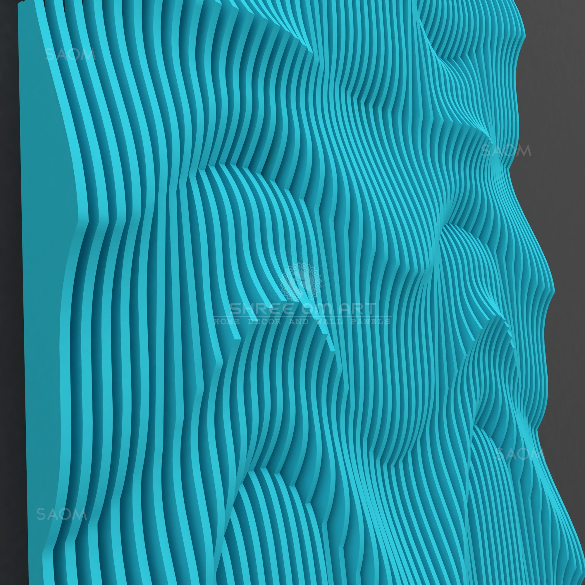 Parametric Wall 09 Unique Decorative Wave Wall for Your Home - Etsy