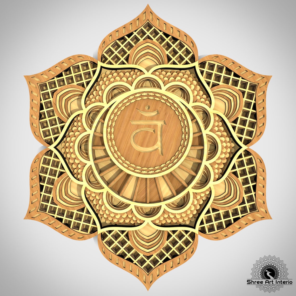 DTFMA11 Sacral Chakra Mandala DXF Svadhisthana Chakra - Etsy