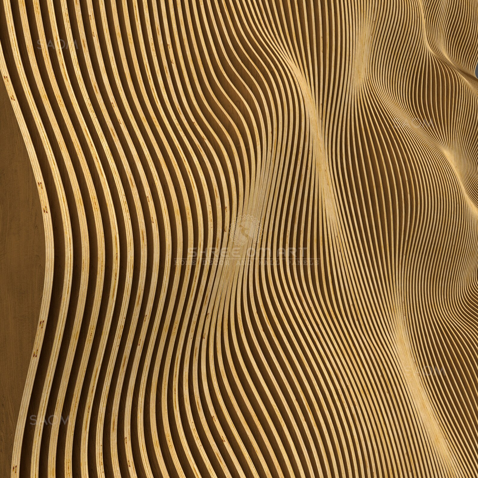 Parametric Wall 05 Unique Decorative Wave Wall for Your Home - Etsy