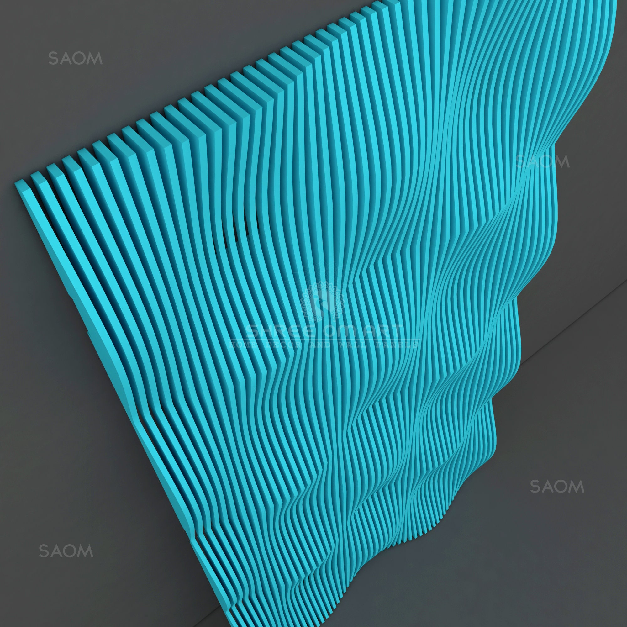 Parametric Wall 07 Unique Decorative Wave Wall for Your Home - Etsy