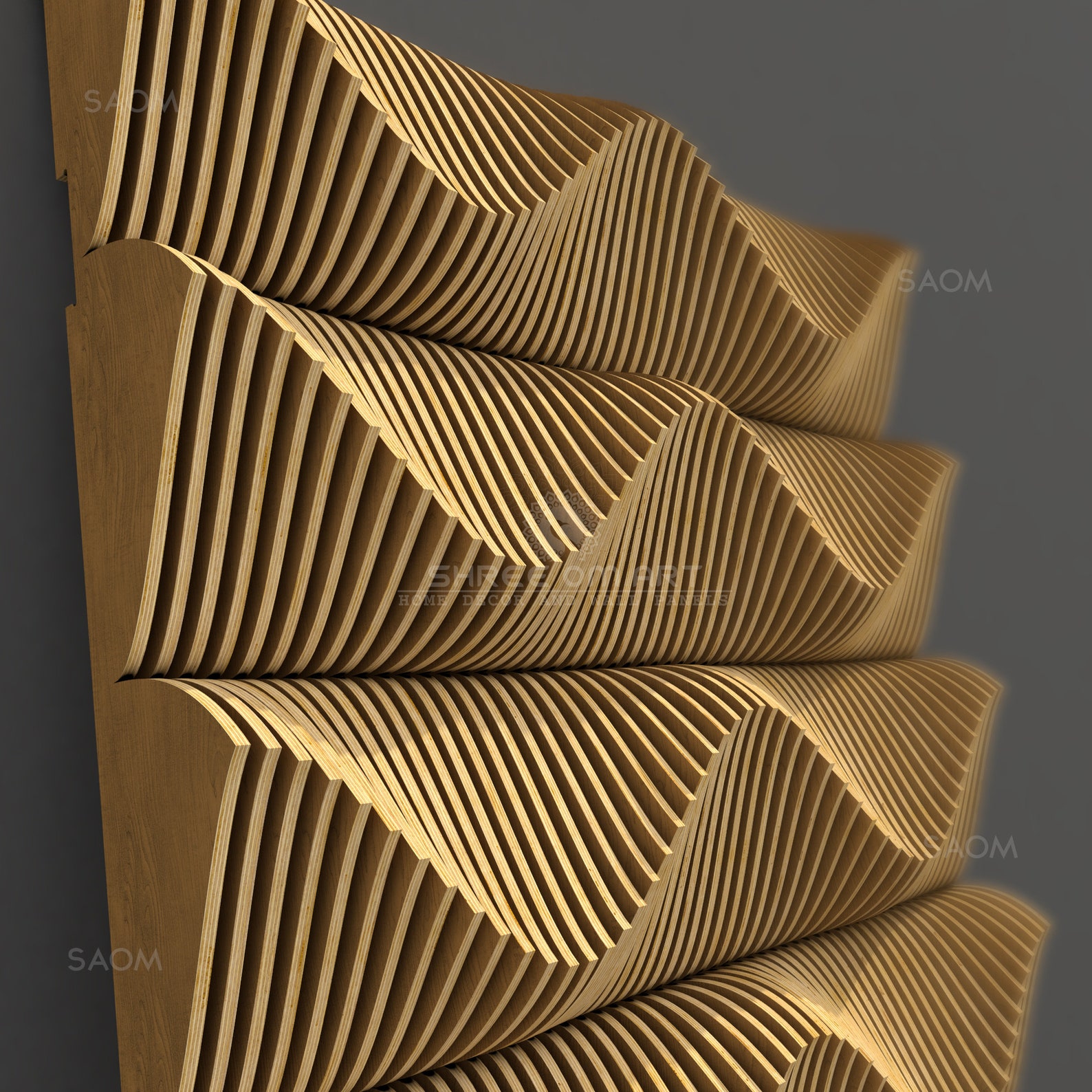 Parametric Wall 13 Unique Decorative Wave Wall for Your Home - Etsy