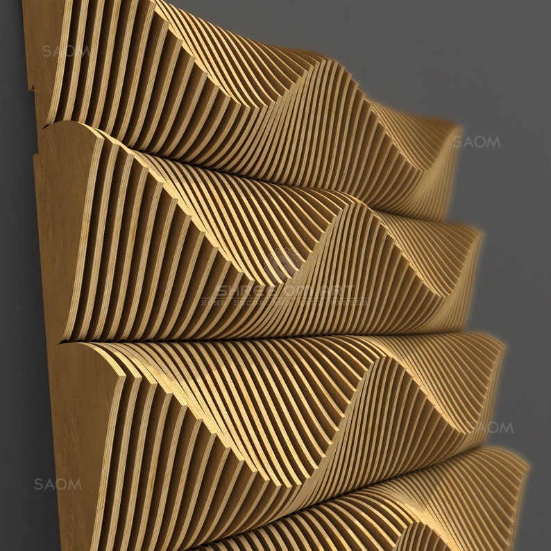 Parametric Wall 13 Unique Decorative Wave Wall for Your Home - Etsy