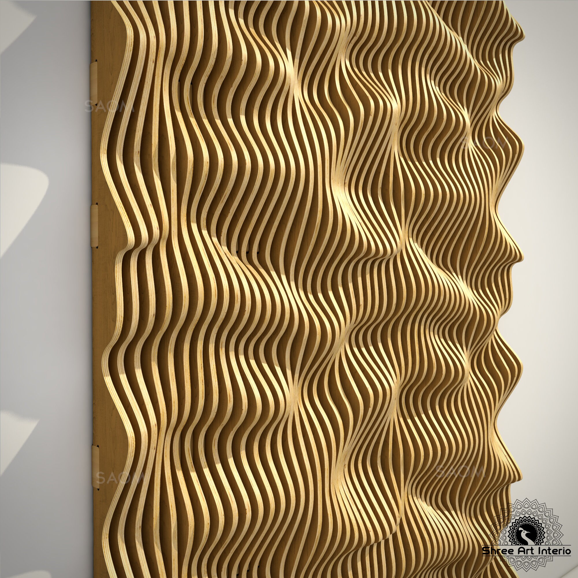 Parametric Wall 18 Small Size Unique Decorative Wave Wall for - Etsy UK