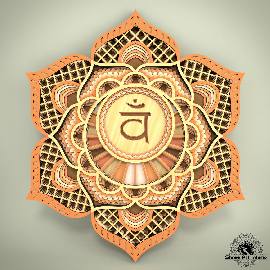 DTFMA11 Sacral Chakra Mandala DXF Svadhisthana Chakra - Etsy UK