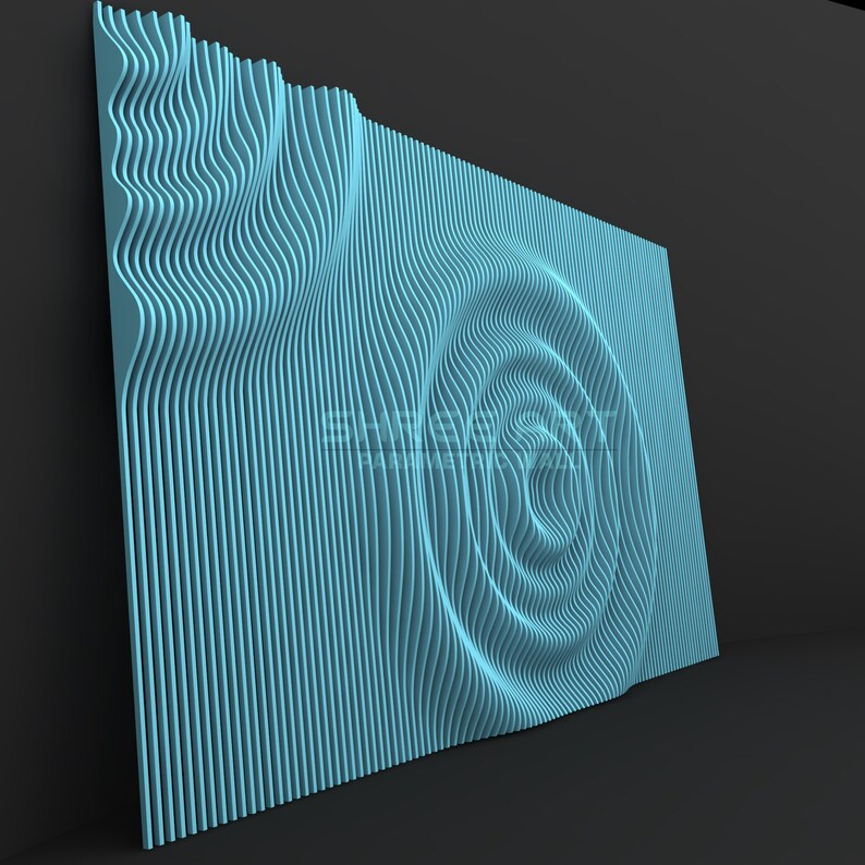 Parametric Wall 03 Unique Decorative Two Water Droplets Wall - Etsy UK
