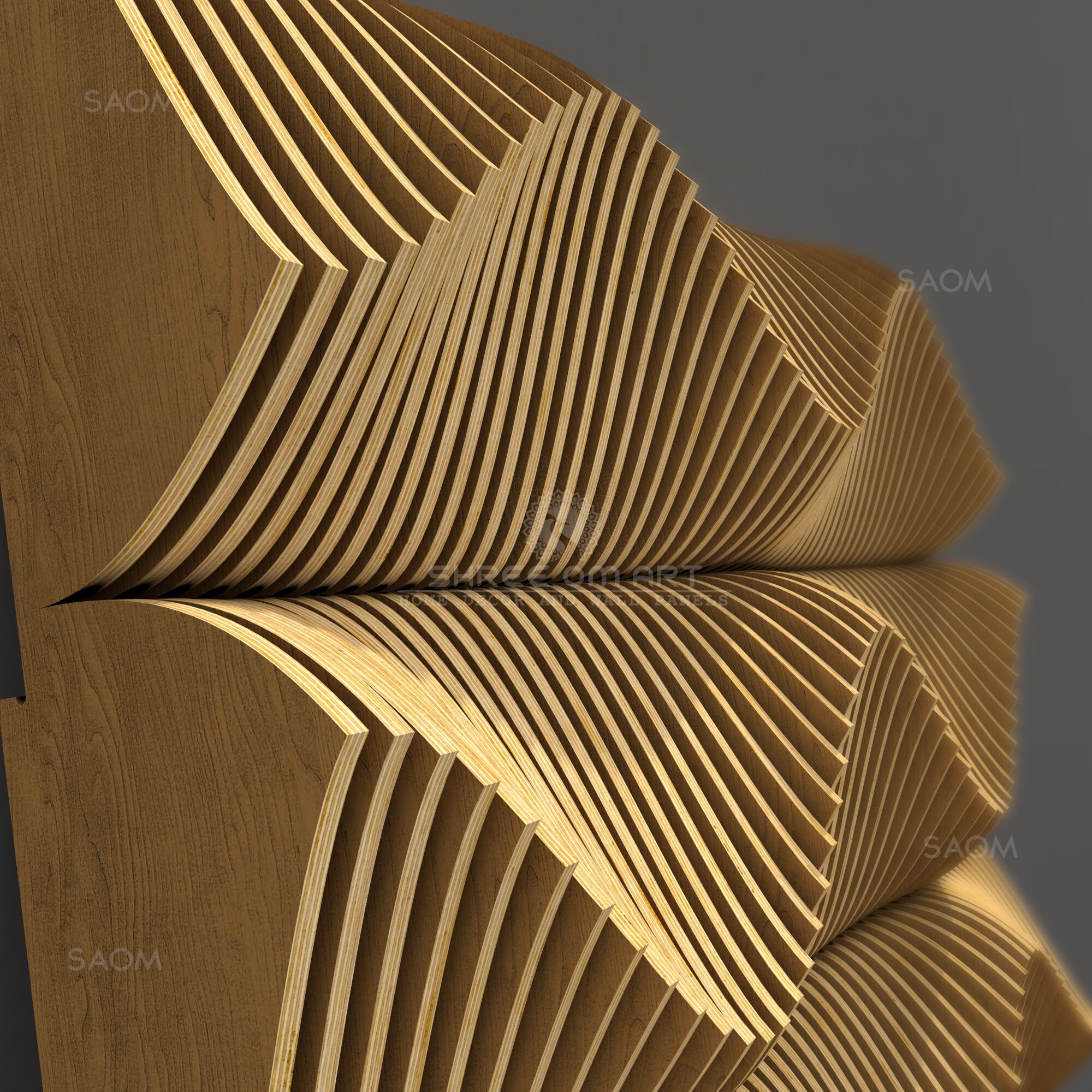 Parametric Wall 14 Unique Decorative Wave Wall for Your Home - Etsy UK