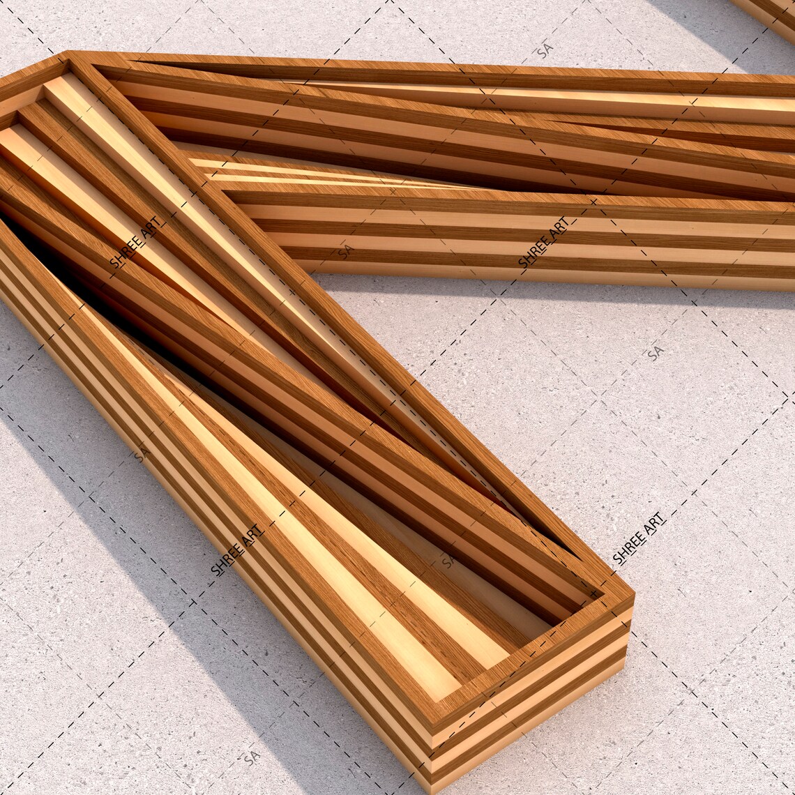 Letter Z Laser Cutting Multilayered 3D Geometric Design DXF - Etsy