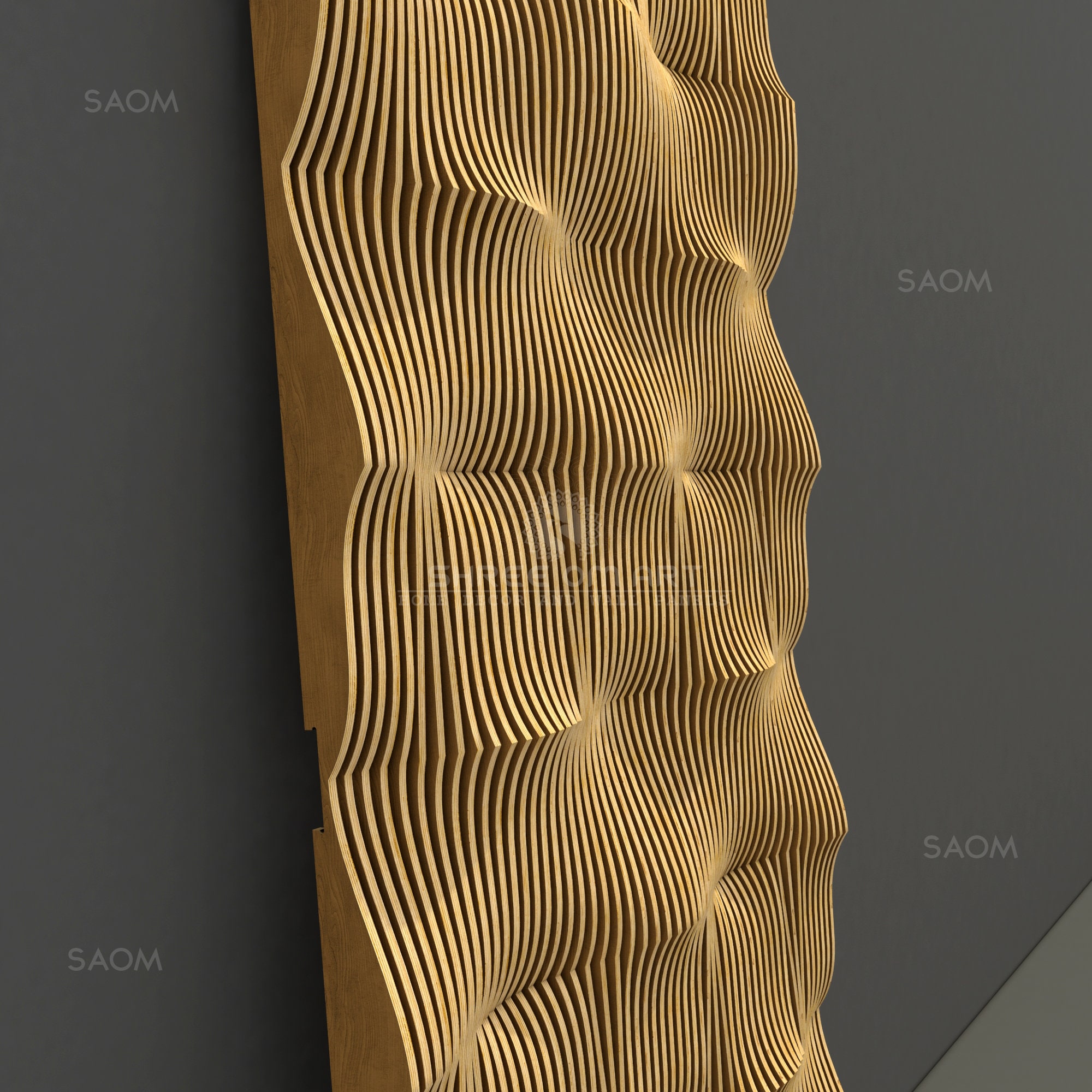 Parametric Wall 08 Unique Decorative Wave Wall for Your Home Office and ...