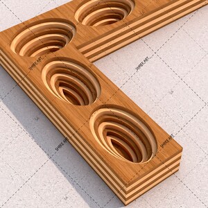 Letter L Laser Cutting Multilayered 3D Geometric Design DXF - Etsy