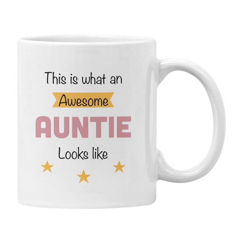 Taza para tía Taza linda Así es como se ve Awesome - Etsy México