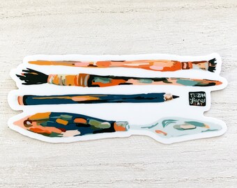 Paintbrush Sticker | Etsy