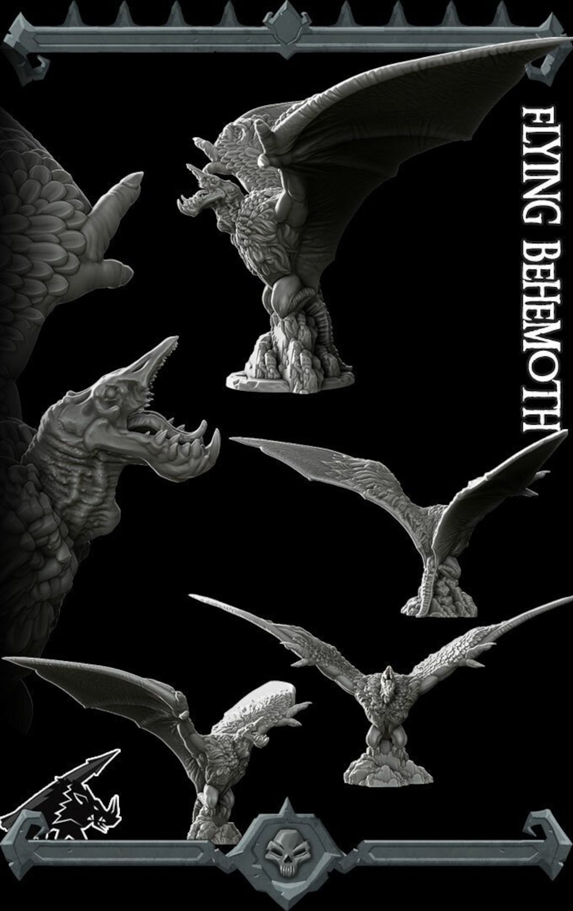 FLYING BEHEMOTH Epic Model Kit Dungeons and Dragons - Etsy