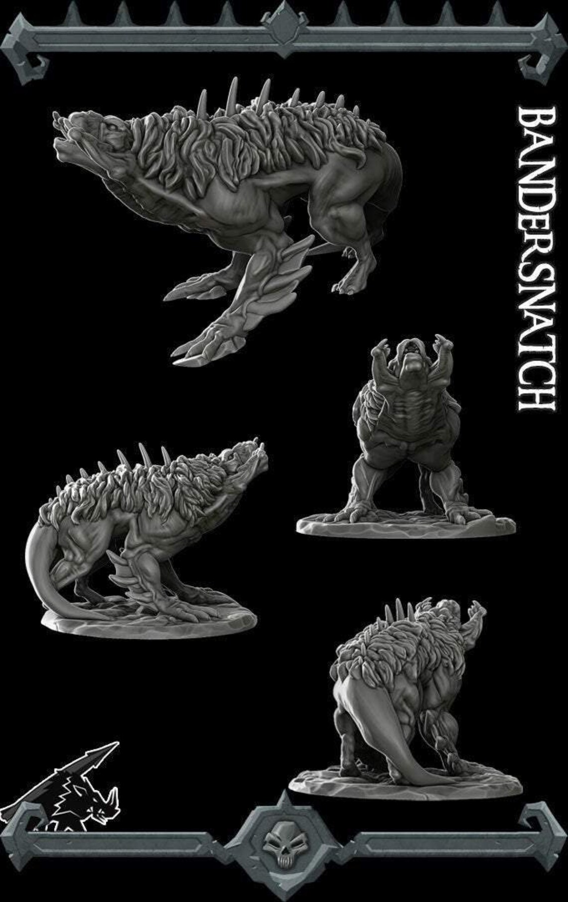BANDERSNATCH Miniature Many Size Options Dungeons and | Etsy