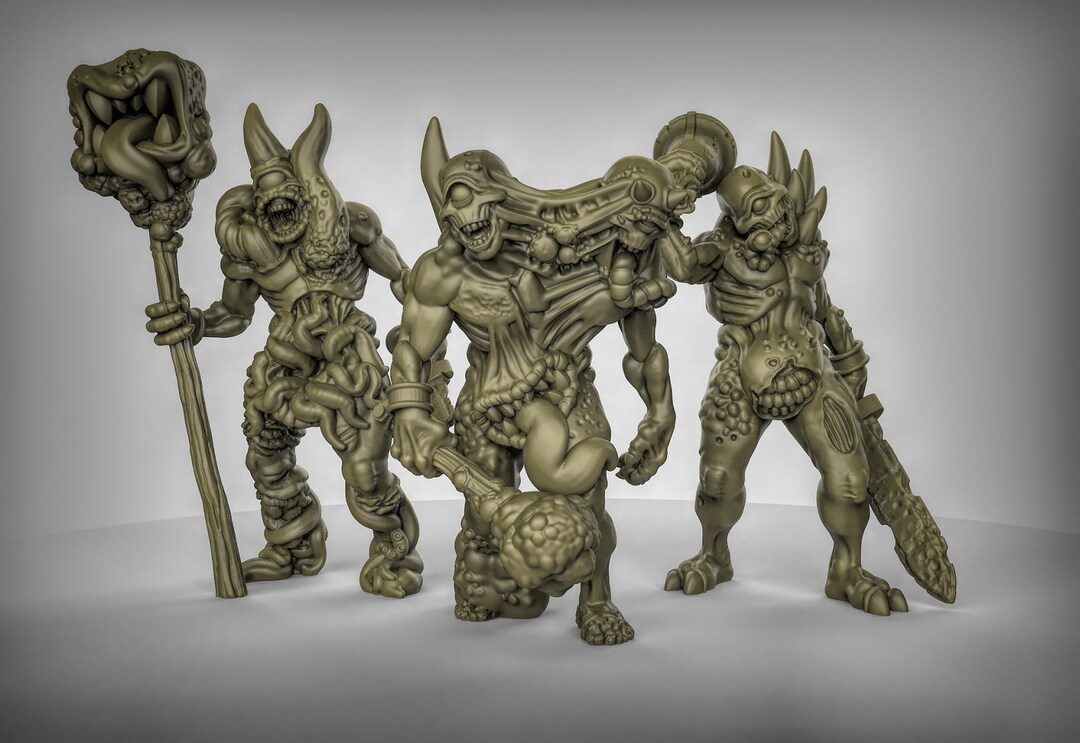 Plague Demon Command Resin 3D Models for Dungeons & Dragons Board Rpgs ...