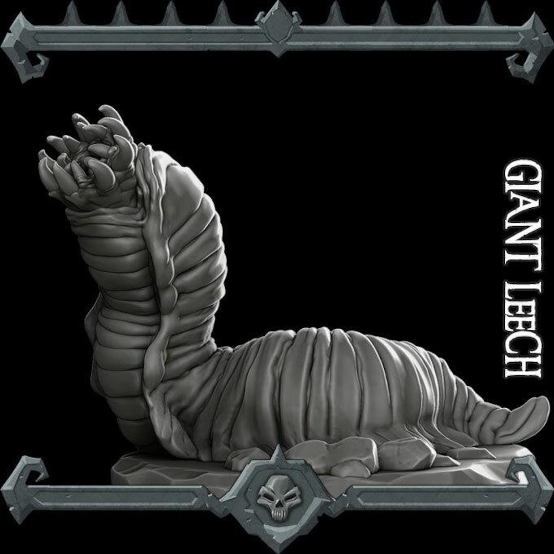 GIANT LEECH Miniature Dungeons and dragons Cthulhu Pathfinder War ...