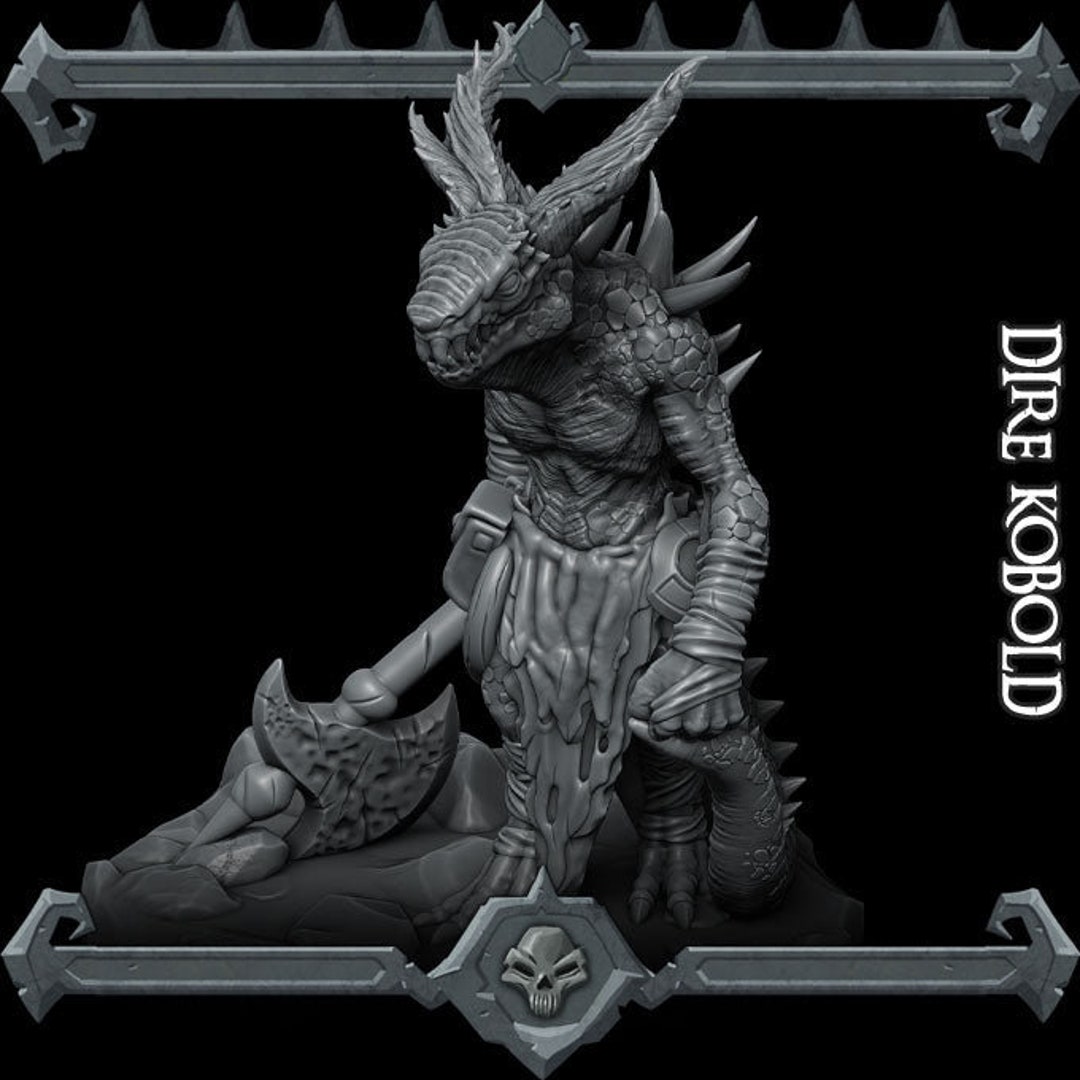 DIRE KOBOLD Miniature All Sizes Dungeons and Dragons Pathfinder War ...