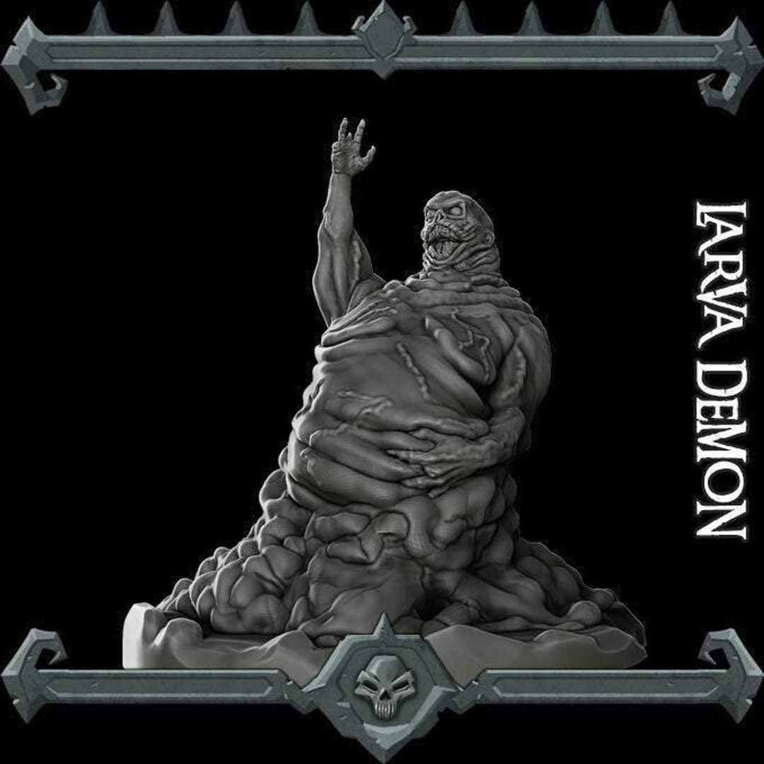 LARVA DEMON Miniature Many Size Options dungeons and - Etsy