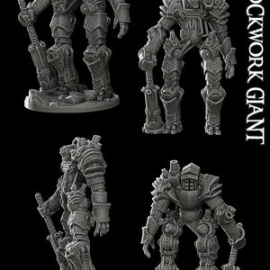 CLOCKWORK GIANT Miniature All Sizes Dungeons and Dragons - Etsy