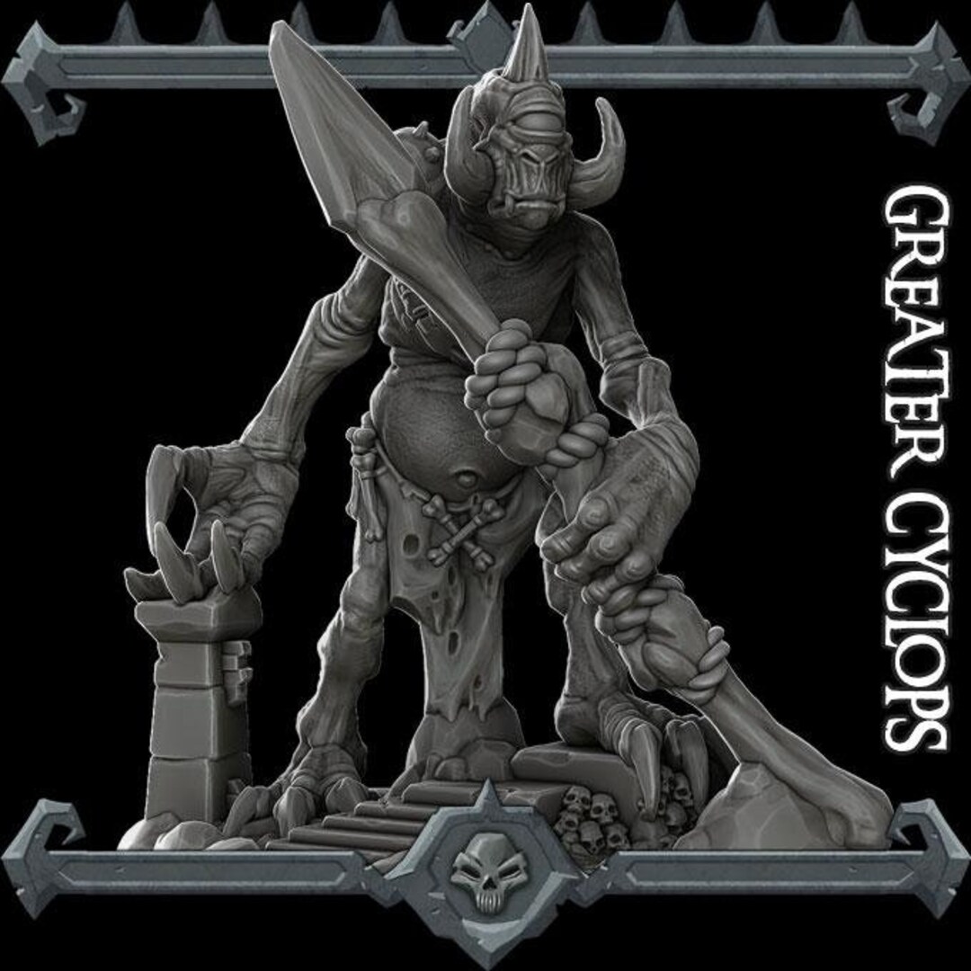 GREATER CYCLOPS Miniature All Sizes Dungeons and Dragons - Etsy
