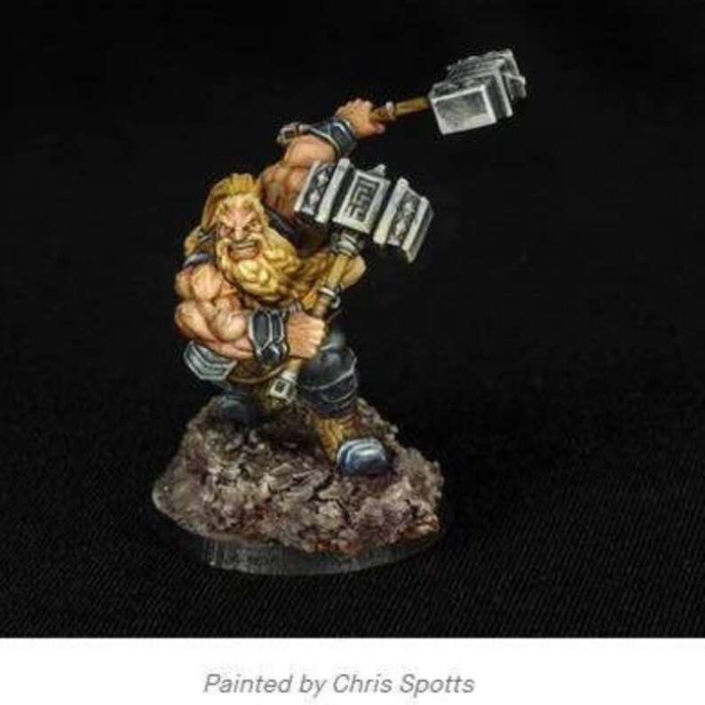 Dwarf Lord Pit Fighter Champion Miniature - Etsy