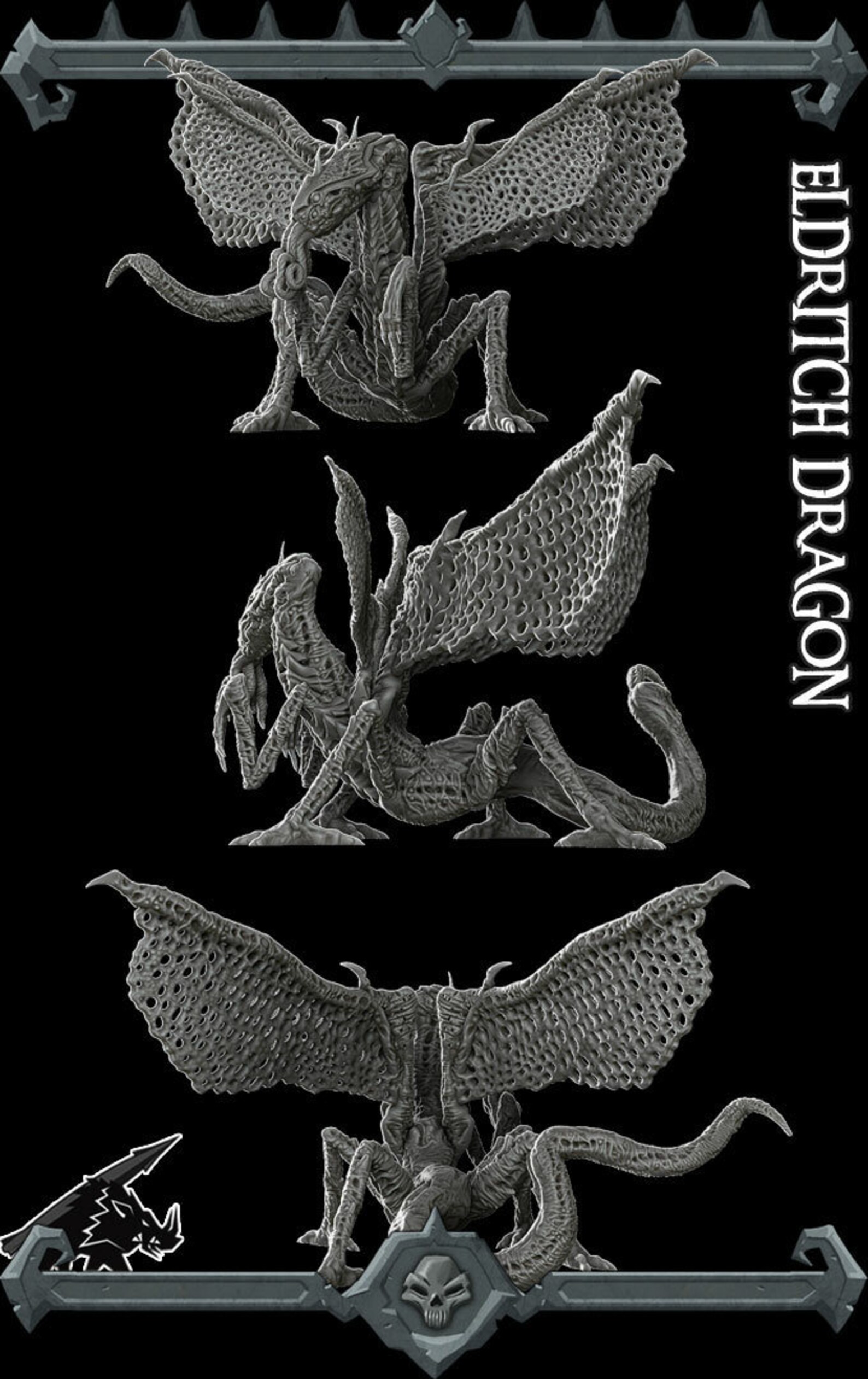 ELDRITCH DRAGON Epic Sized Statue Dungeons and Dragons - Etsy UK