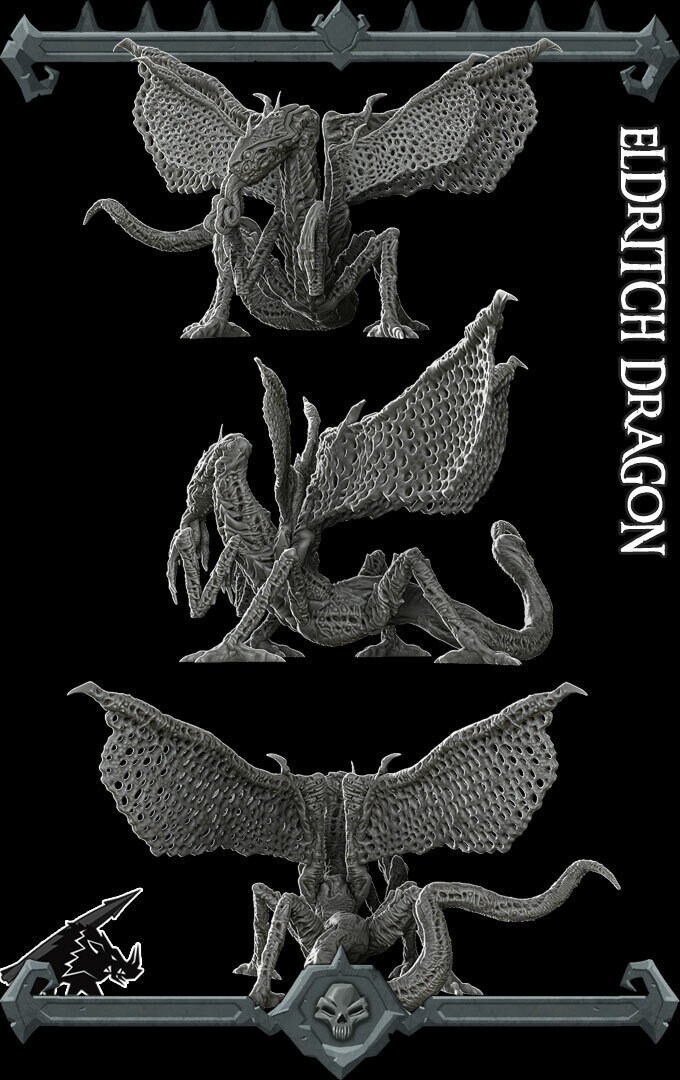 ELDRITCH DRAGON Epic Sized Statue Dungeons and Dragons - Etsy UK