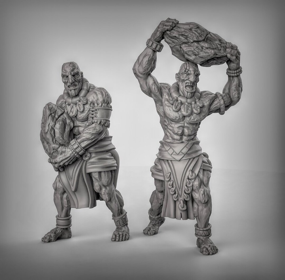 Stone Giants Resin 3D Models for Dungeons & Dragons Board Rpgs - Etsy
