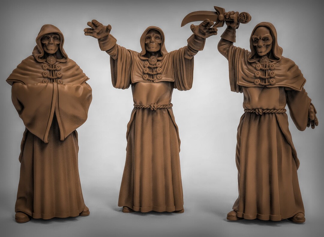 Cultists Resin 3D Models for Dungeons & Dragons Board Rpgs - Etsy