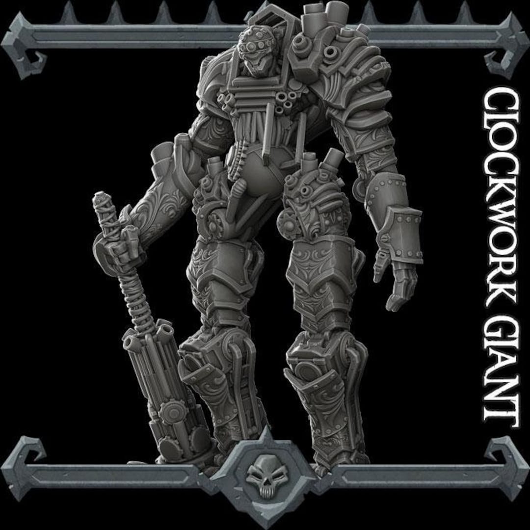 CLOCKWORK GIANT Miniature All Sizes Dungeons and Dragons - Etsy