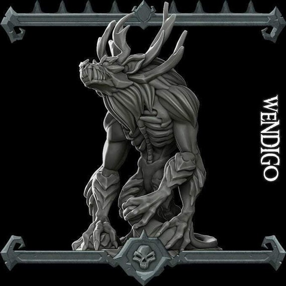WENDIGO Miniature All Sizes Dungeons and Dragons - Etsy