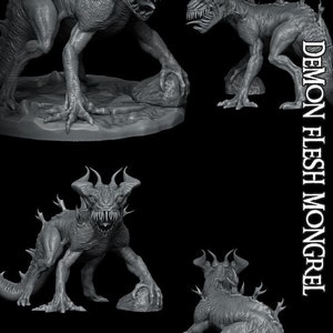 DEMON FLESH MONGREL Miniature All Sizes Dungeons and Dragons Pathfinder ...