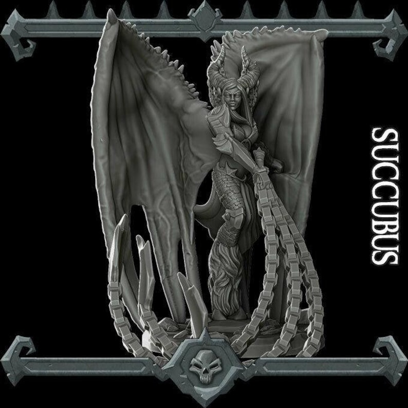 SUCCUBUS Miniature Many Size Options dungeons and Dragons | Etsy