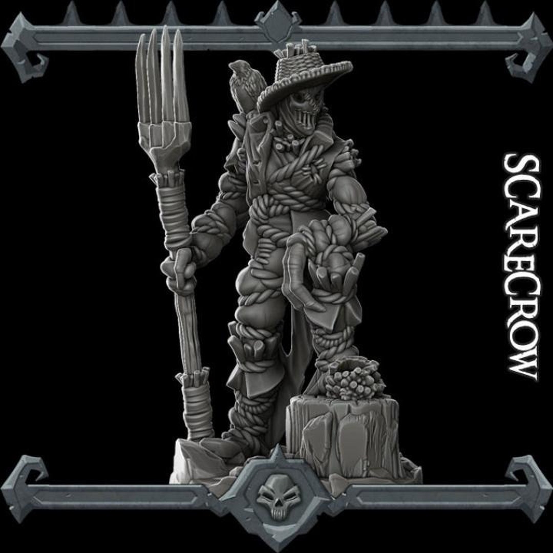 THE SCARECROW Miniature Many Size Options dungeons and Dragons Cthulhu ...