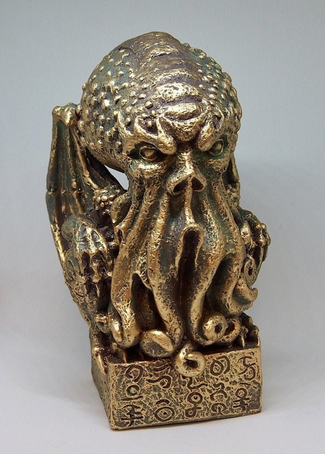 Golden Cthulhu Idol Figurine Hand Painted HP Lovecraft - Etsy UK
