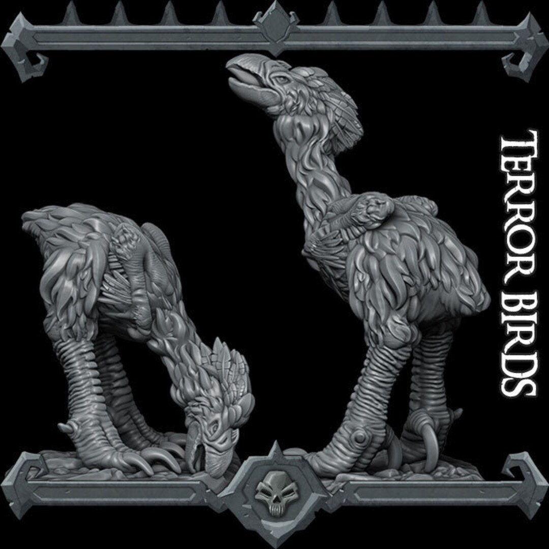 TERROR BIRDS Miniature All Sizes Dungeons and Dragons - Etsy