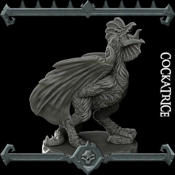 COCKATRICE Miniature Many Size Options dungeons and | Etsy