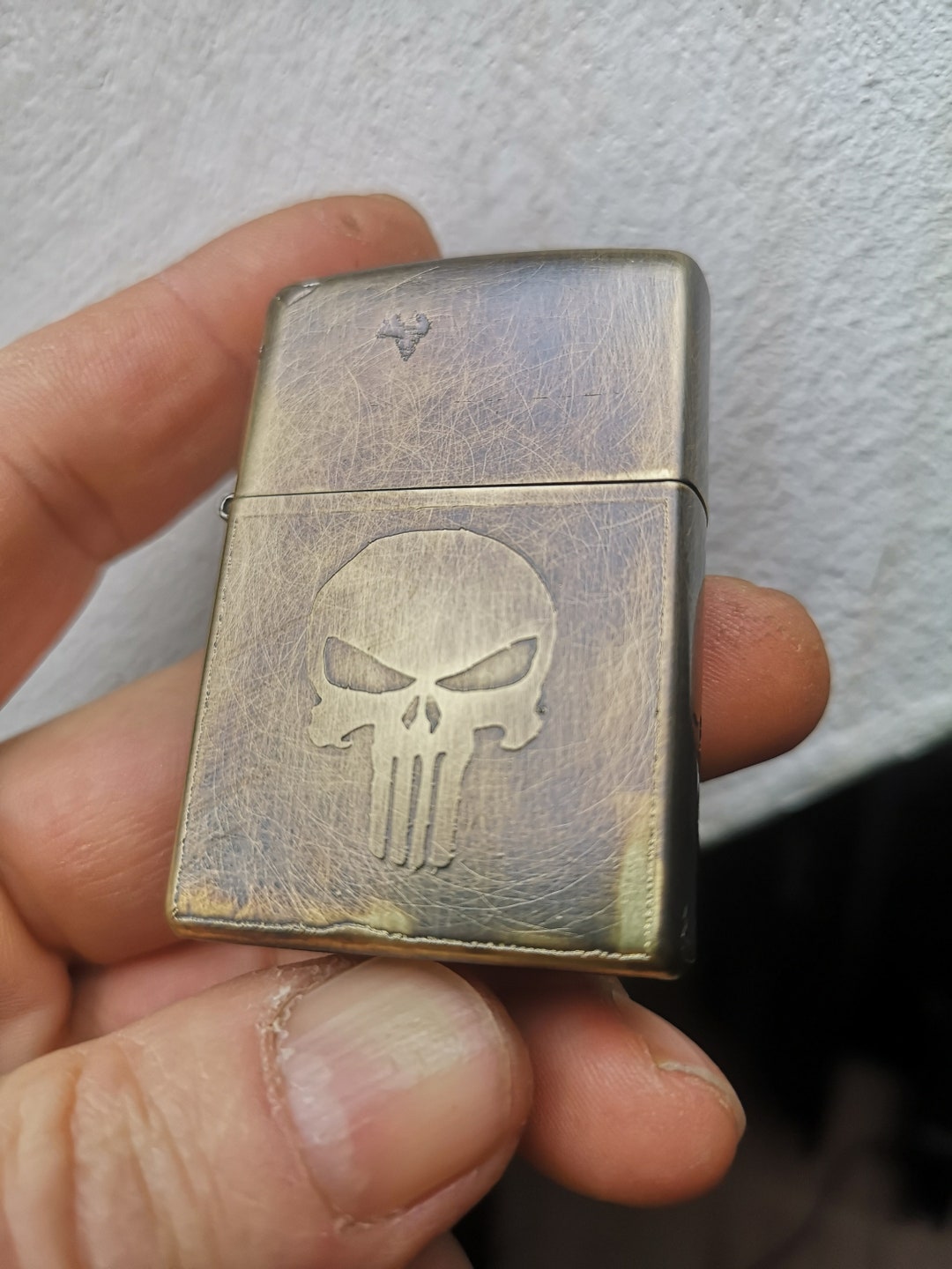 Messing Zippo Lighter the Punisher Skull Edc Gear - Etsy