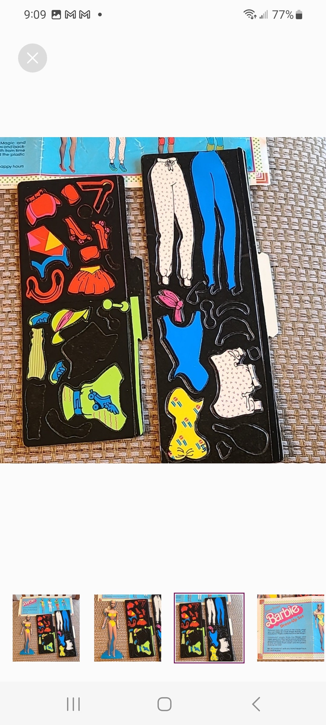 Vintage Barbie Dress up Set Colorforms 1985 Play Set - Etsy