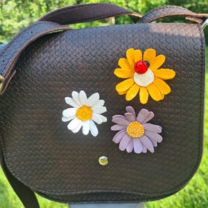 Happy Woman's Bag With 3D Floral Motives Handmade Hand Painted - Etsy