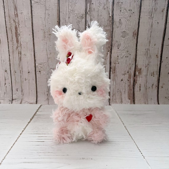 Toys Stuffed Animals & Plushies Fuzzy Pastel Bunny Crochet Plush Toys ...