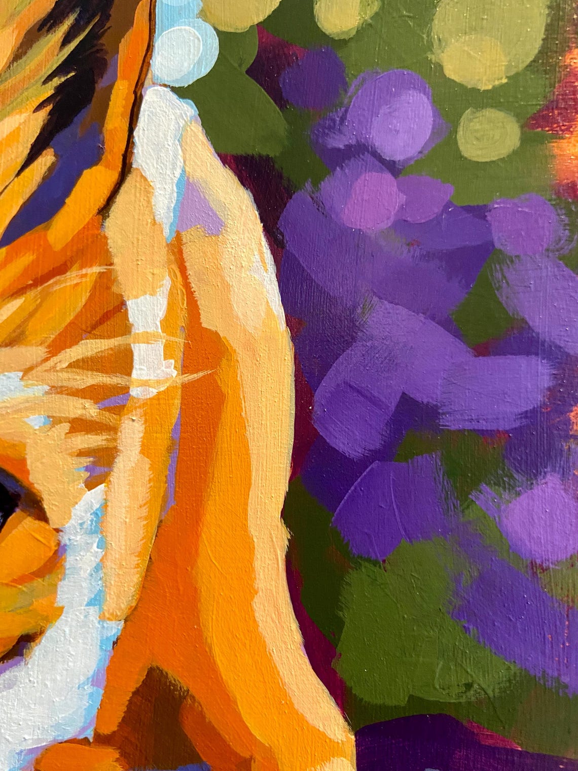 Foxy Lady is a Colorful and Fun Acrylic Fox Painting on 11x14 Gallery ...