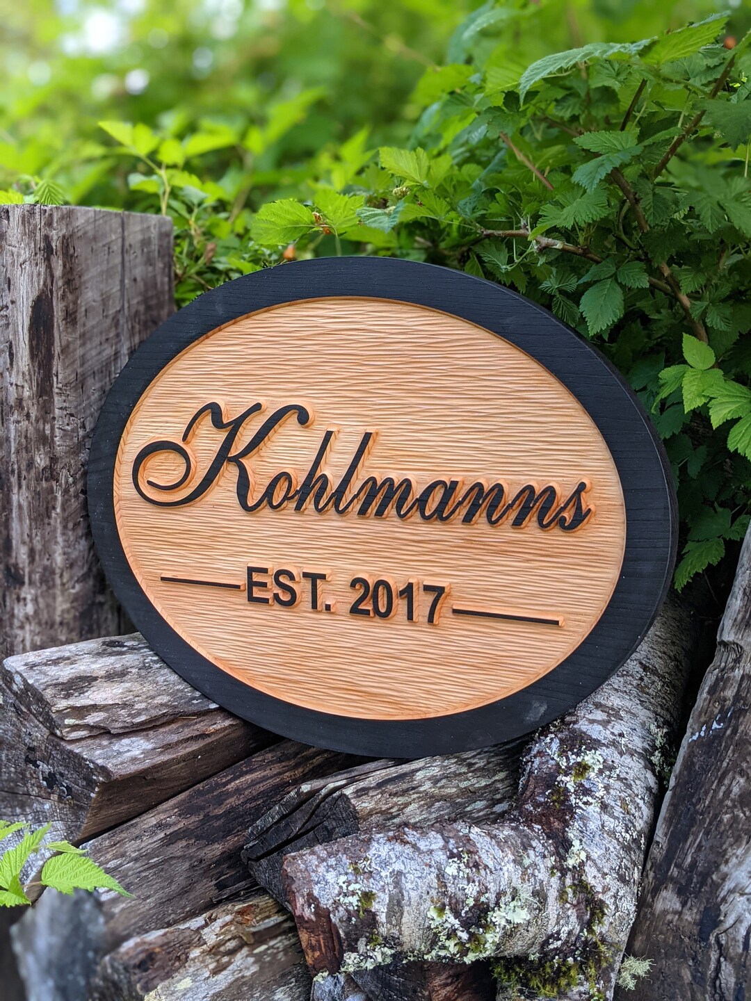 Estate Sign Custom Carved Rustic Outdoor Exterior Wood Address Family ...