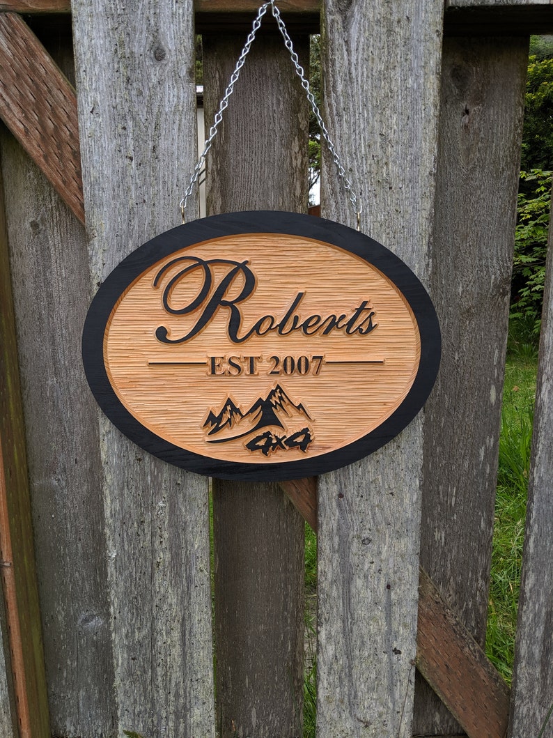 Custom Personalized Beach House Wave Theme Carved Name Outdoor | Etsy